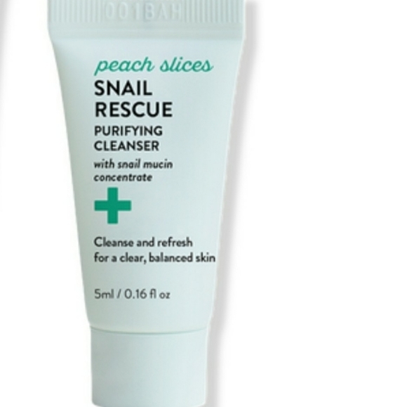 peach slices | Skincare | Peach Slices Snail Rescue Purifying Cleanser ...